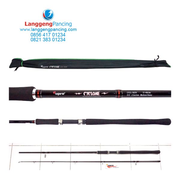 Joran Popping Eupro Cyclone Heavy - Langgeng Pancing Solo Murah